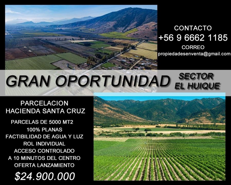 Venta de Parcelas Santa Cruz Colchagua - PAV112210