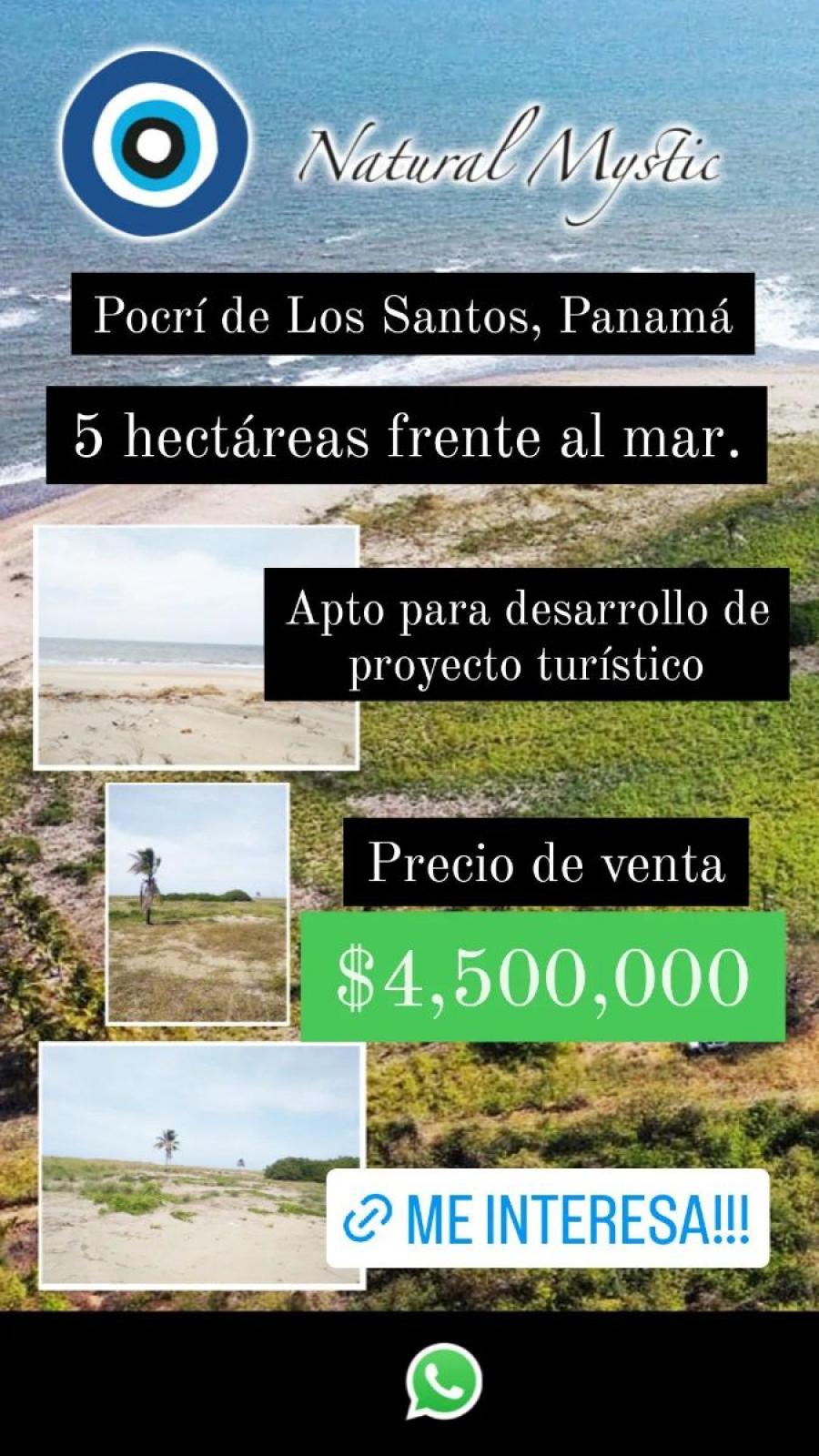 Venta de 5 hectáreas frente al mar - TEV70716